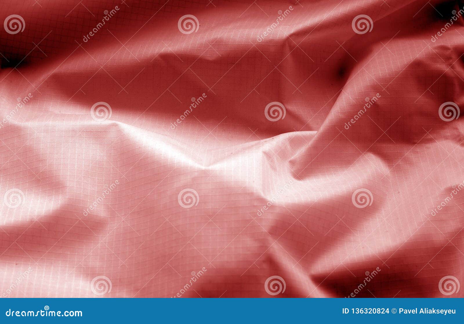 Crumpled Transparent Plastic Surface in Red Color Stock Photo - Image ...