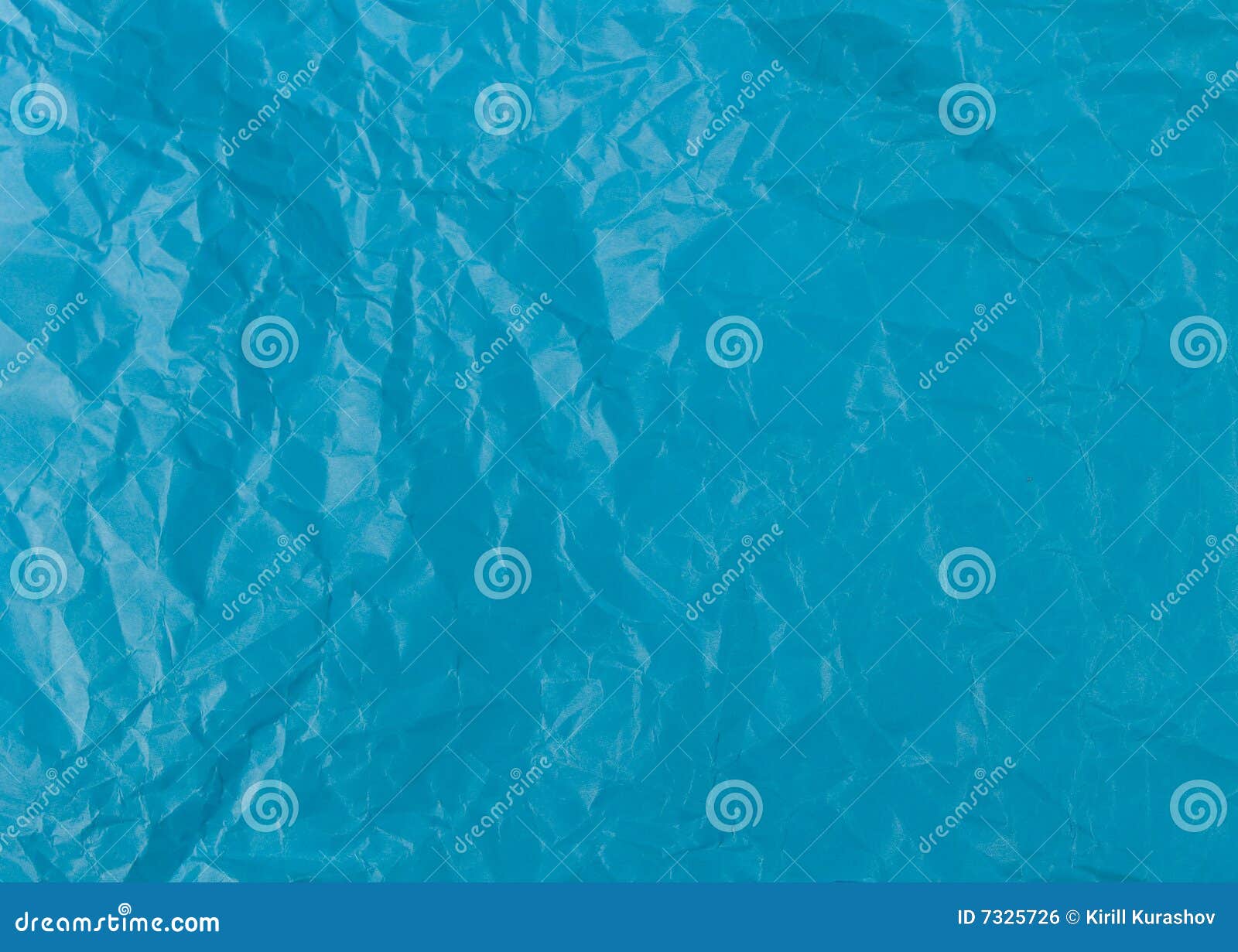 Crumpled Turkish Blue Paper Stock Photo - Image of reused, rough: 7325726