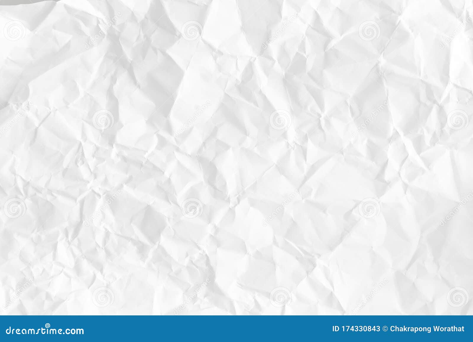 Crumpled on White Background Paper Texture Stock Image - Image of ...