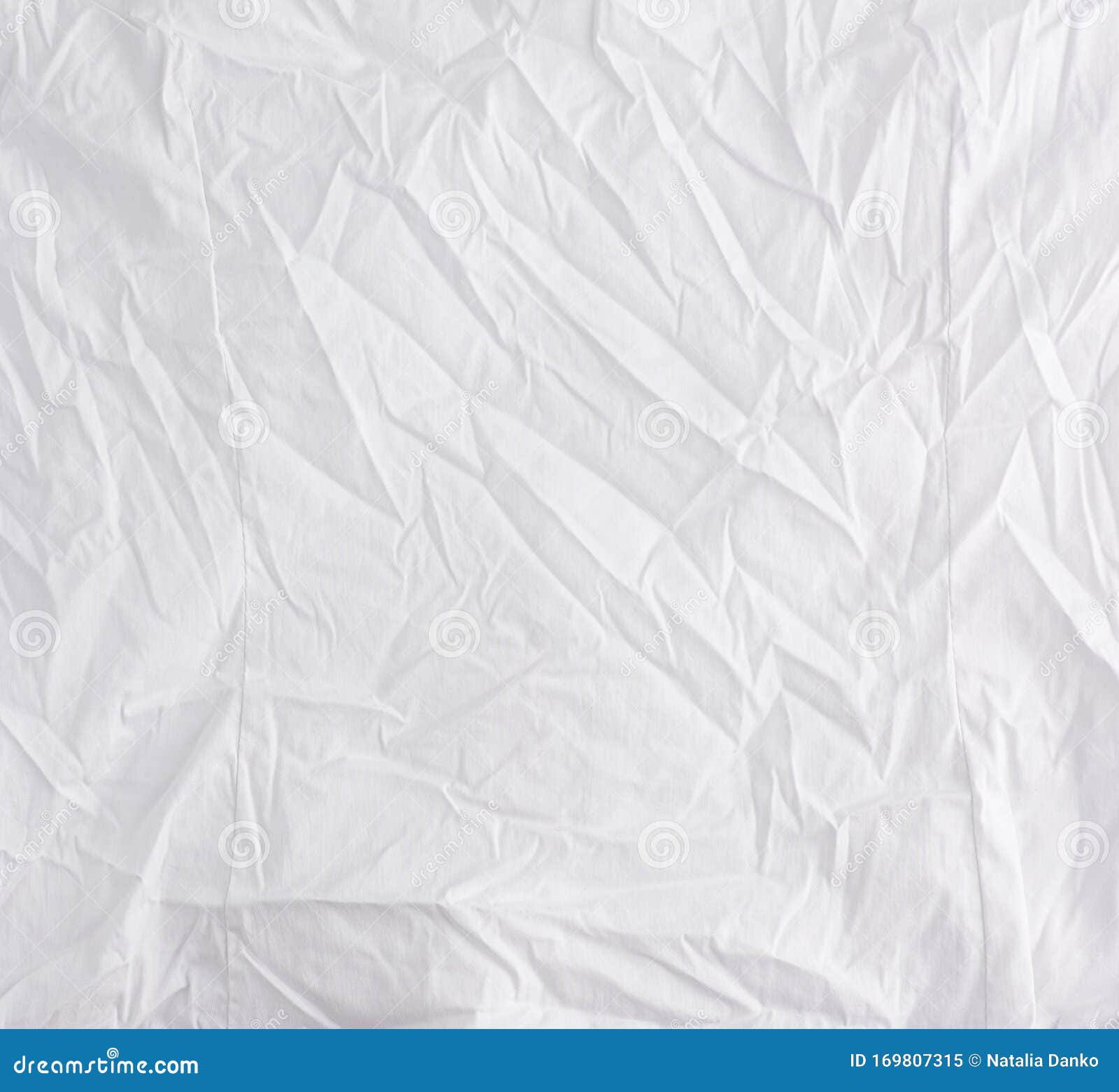 Crumpled White Cotton Fabric, Fabric for Sewing Clothes and Shirts ...