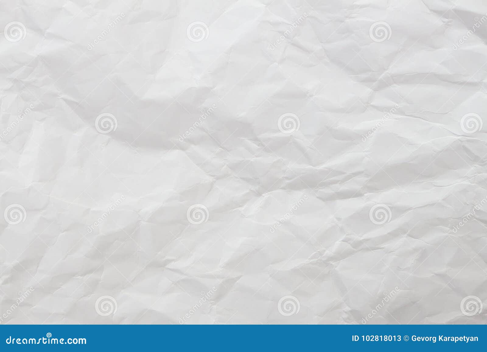 Crumpled White Paper Background. Stock Image - Image of antique ...