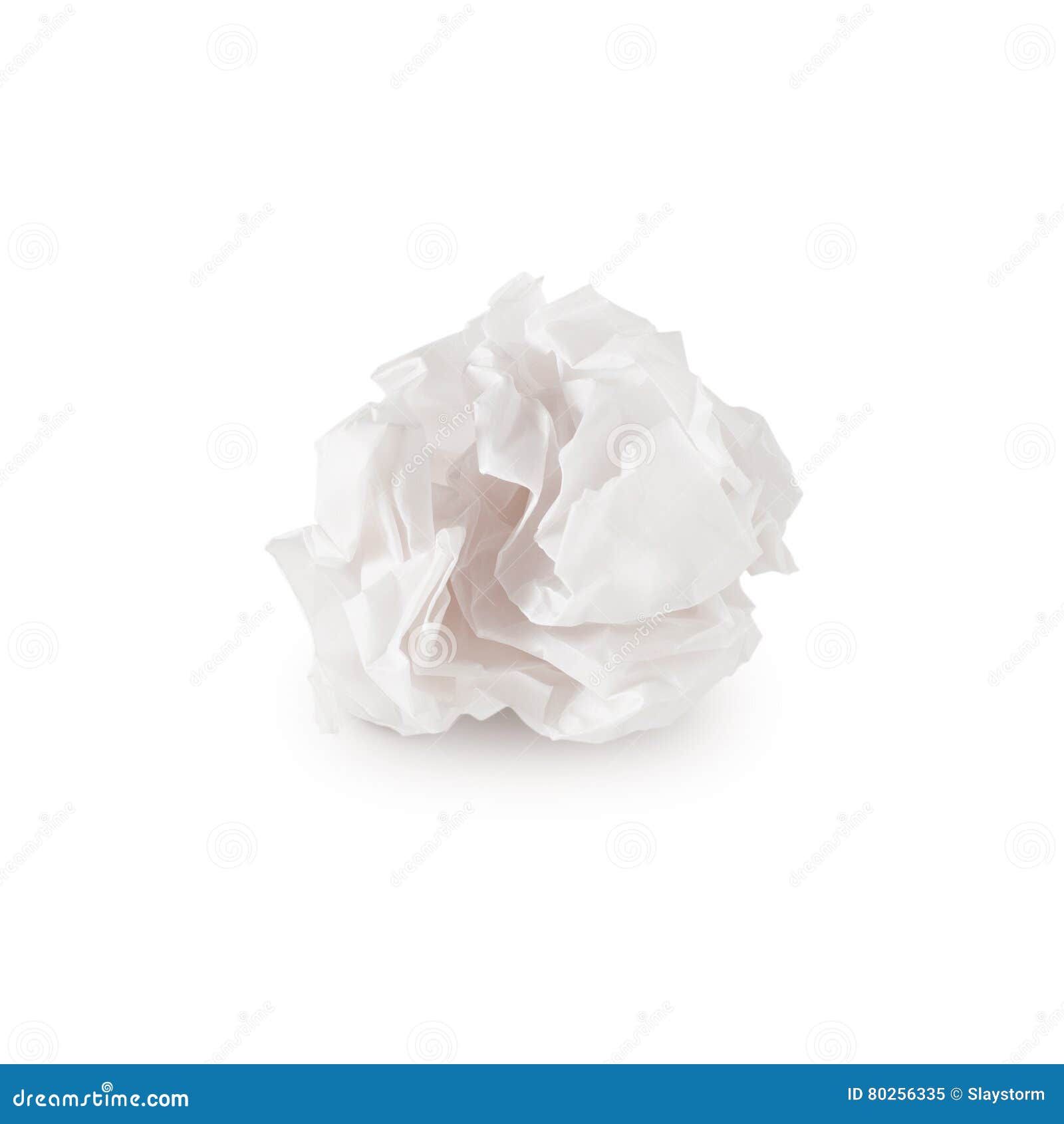 Crumpled white paper ball stock image. Image of abstract - 80256335
