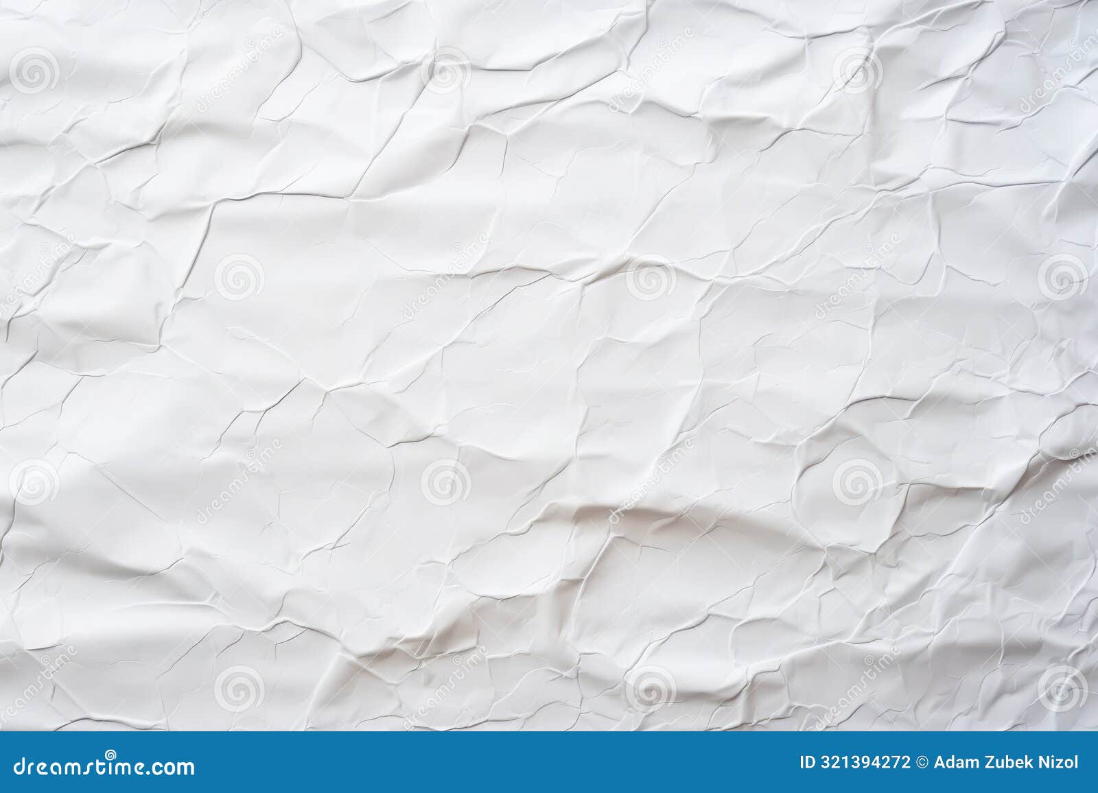 Crumpled White Paper Texture Background Stock Illustration ...