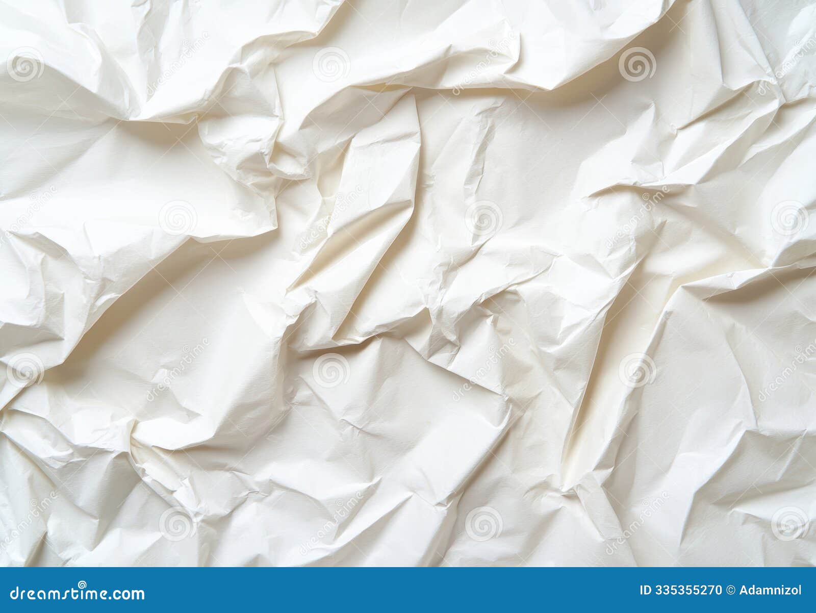 Crumpled White Paper Texture Background Stock Illustration ...