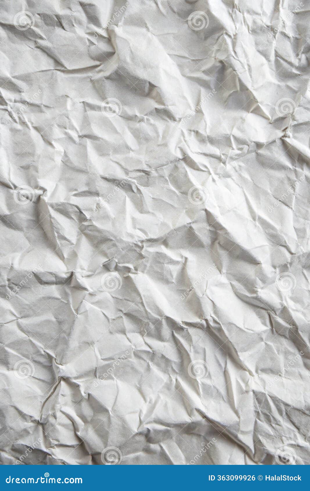 Crumpled White Paper Texture for Creative Design Stock Illustration ...