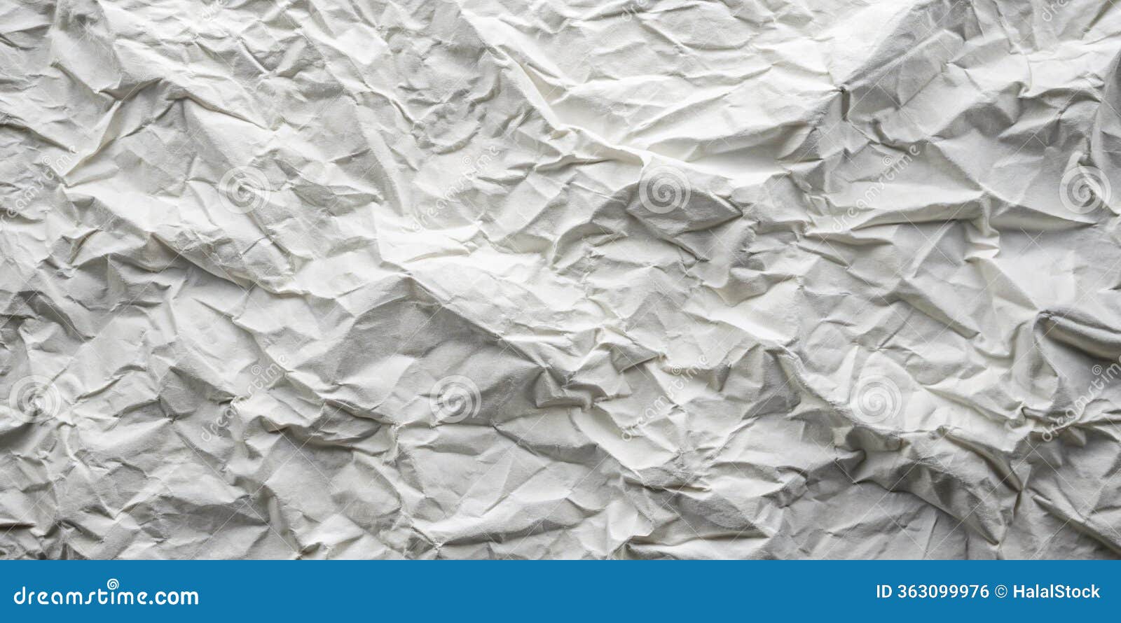 Crumpled White Paper Texture for Creative Design Stock Illustration ...