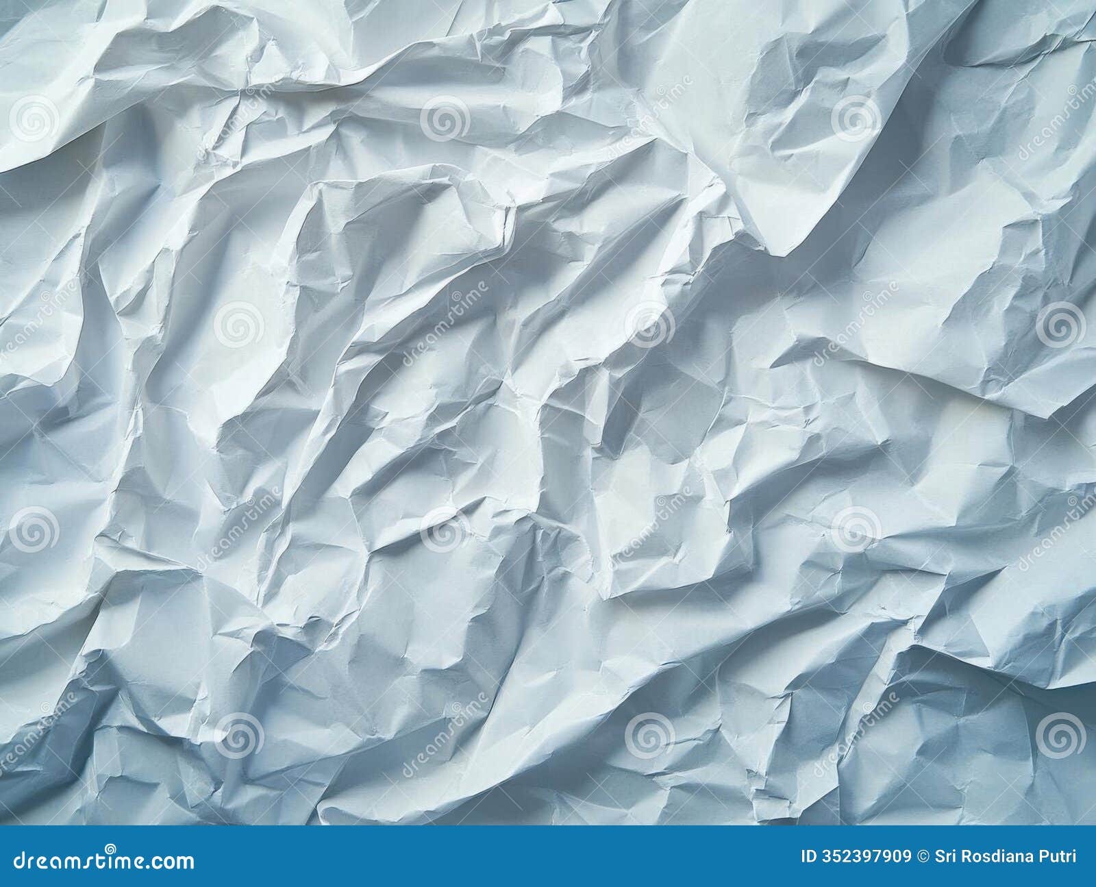 Crumpled White Paper Texture Forms Abstract Background Design with ...