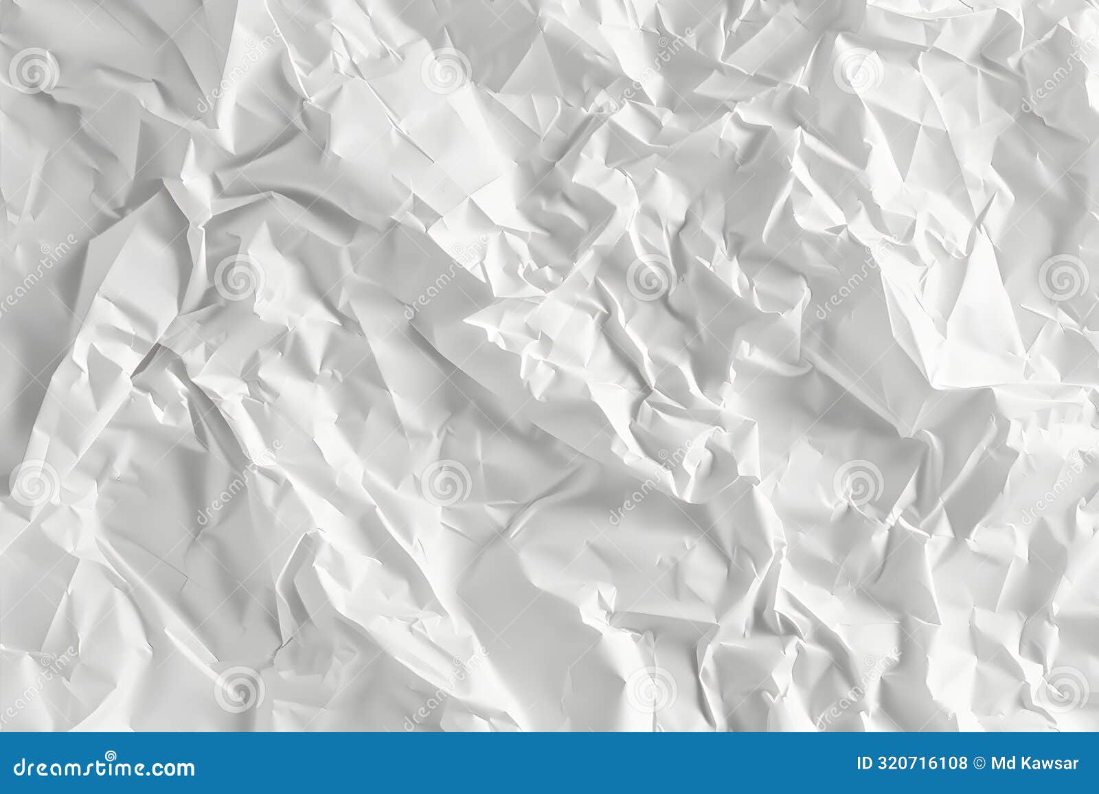 Crumpled White Paper Texture Overlay Background Stock Illustration ...