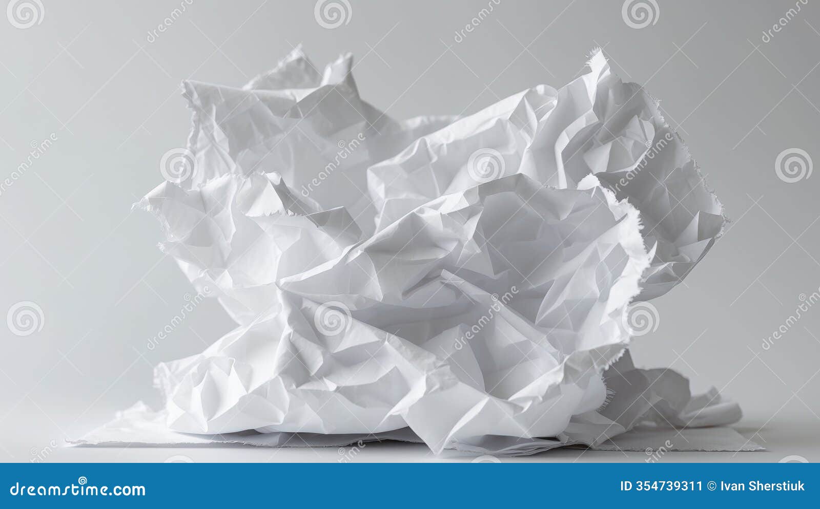 Crumpled White Paper Texture With Ripped Edges Royalty-Free Stock Photo ...