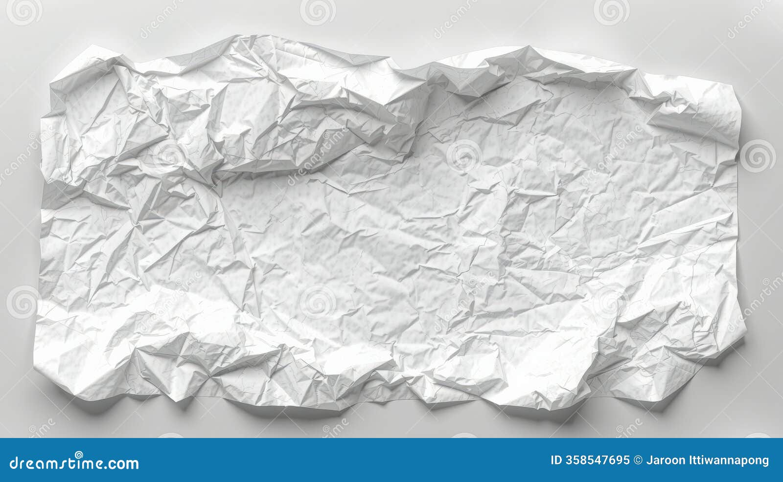 Crumpled White Paper Texture with Smooth Background, Ideal for Design ...