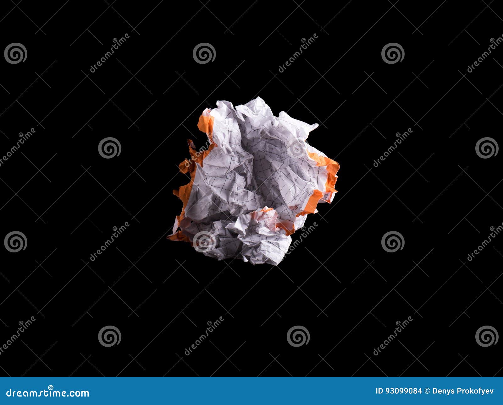Crumpled White Sheet of Paper Stock Photo - Image of blank, ripped ...