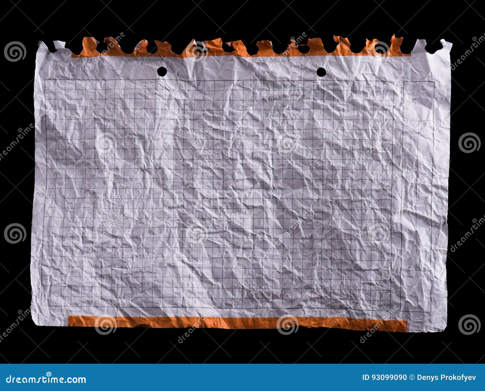 Crumpled White Sheet of Paper Stock Photo - Image of blank, page: 93099090