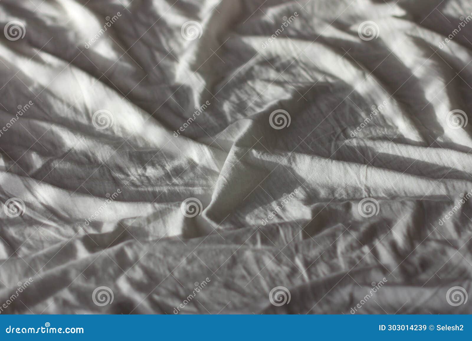 Crumpled White Sheets, Empty Bed Sheet Stock Image - Image of texture ...