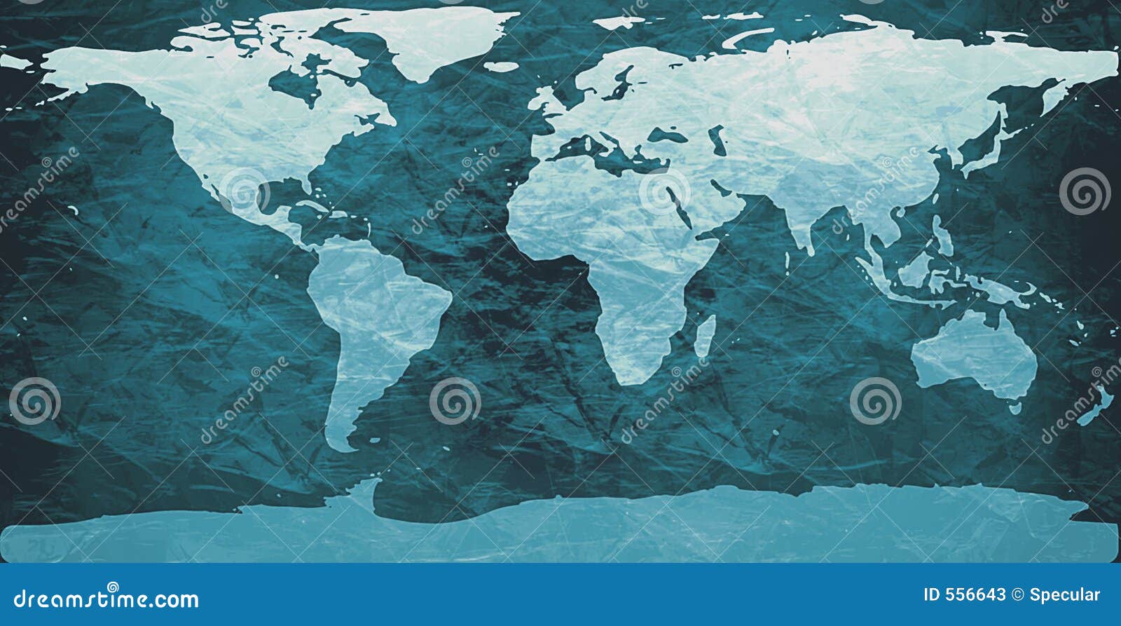 Crumpled world map stock illustration. Illustration of vintage - 556643