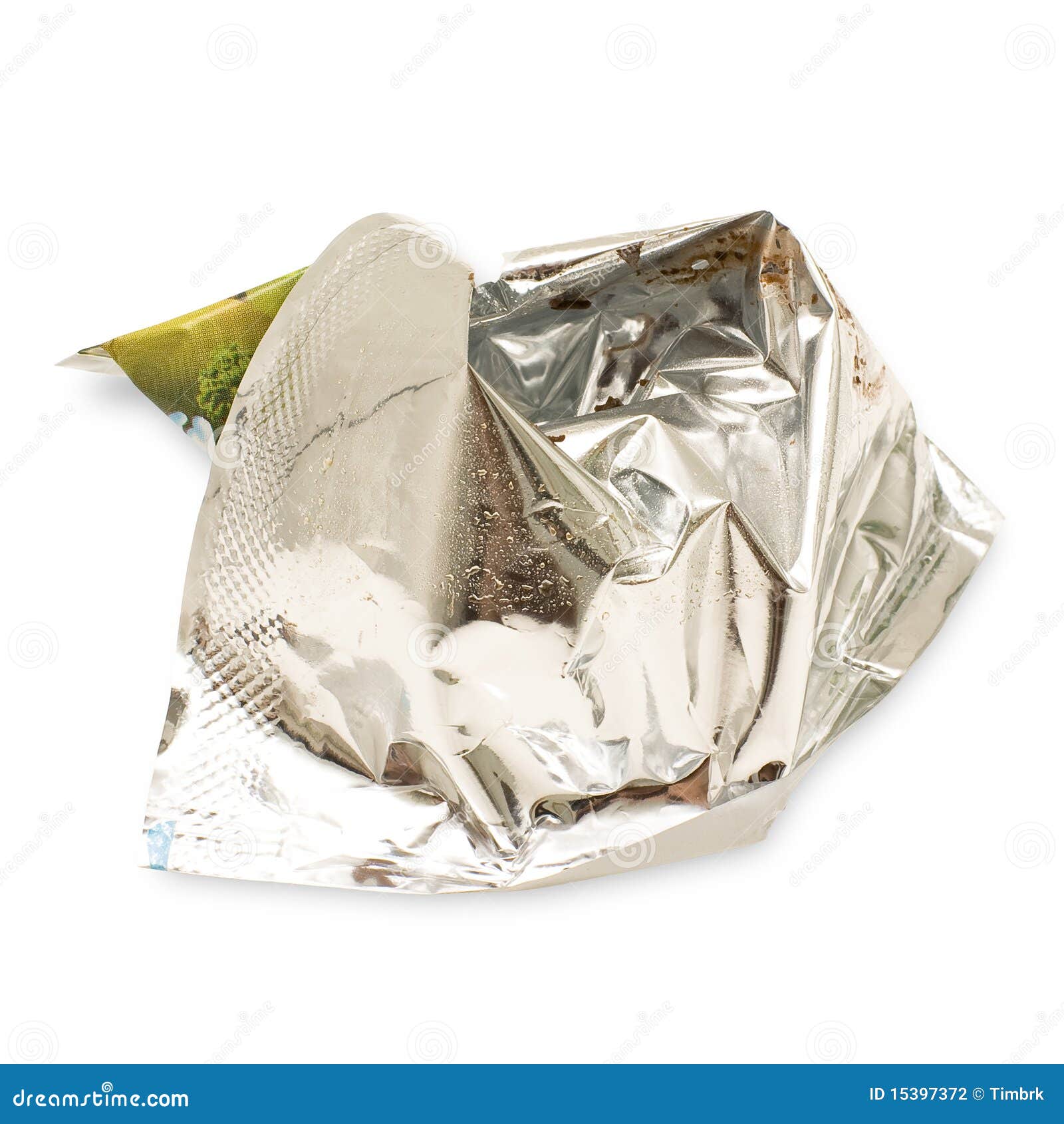 Crumpled wrapper stock photo. Image of aluminum, material - 15397372