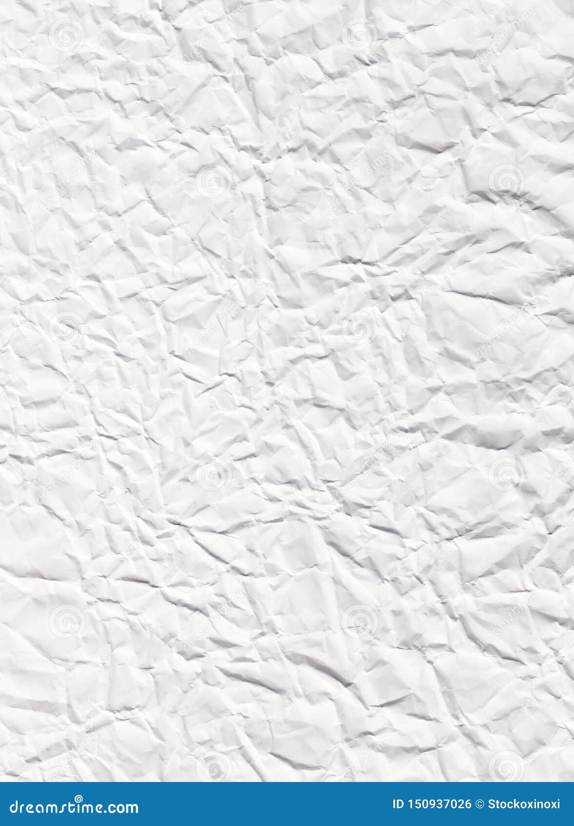 Crumpled Wrinkled White Paper Texture Stock Photo | CartoonDealer.com ...