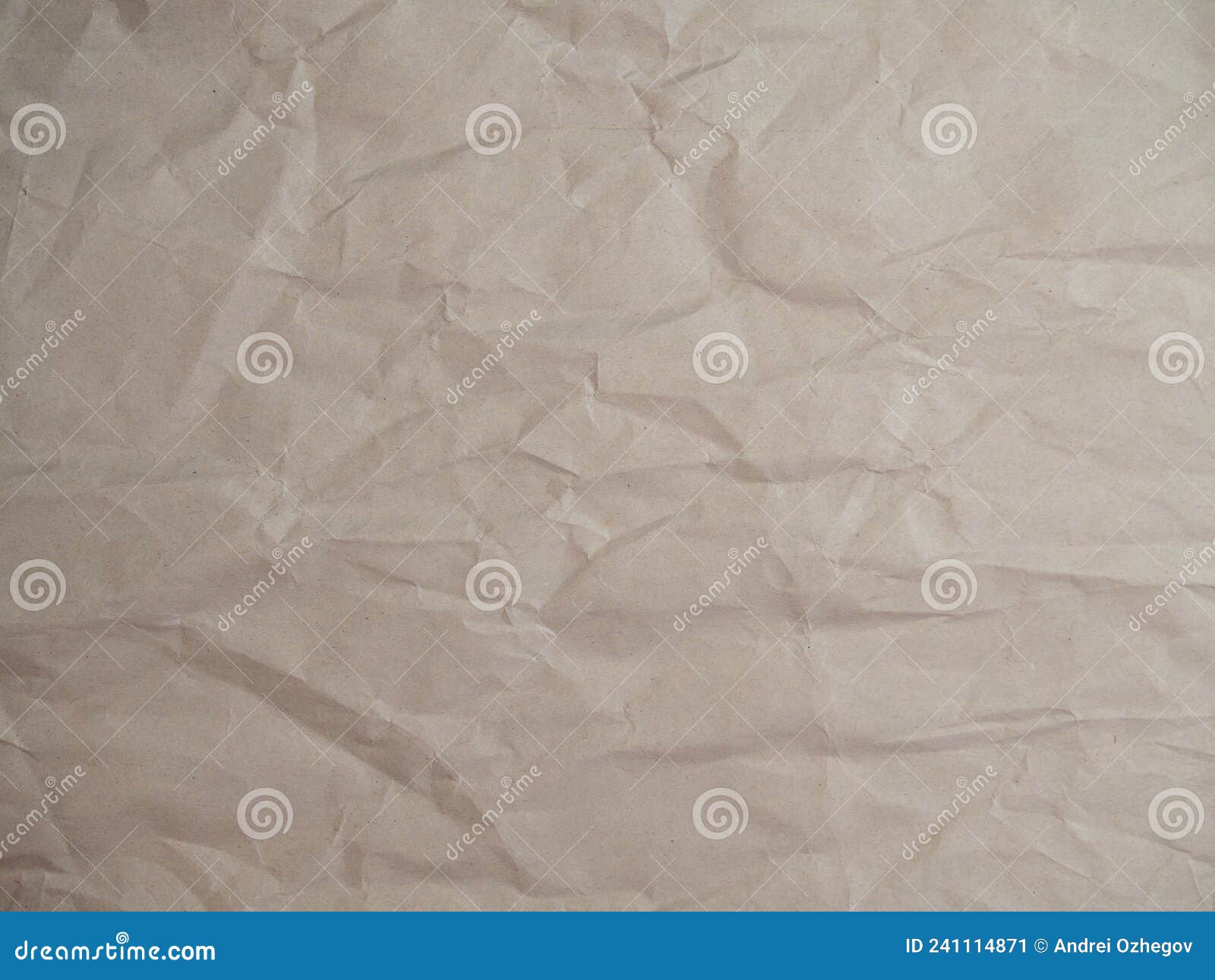 Crumpled Wrinkled Wrapping Paper with Abstract Texture. Empty Blank ...