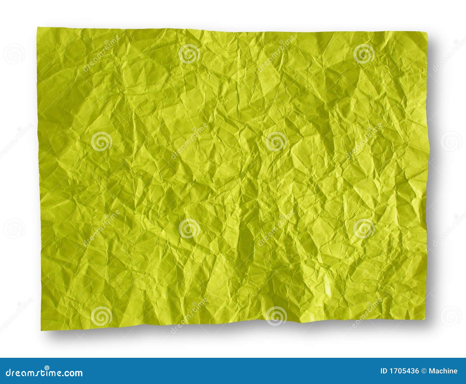 Crumpled Yellow-Green Paper Background Stock Photo - Image of crush ...