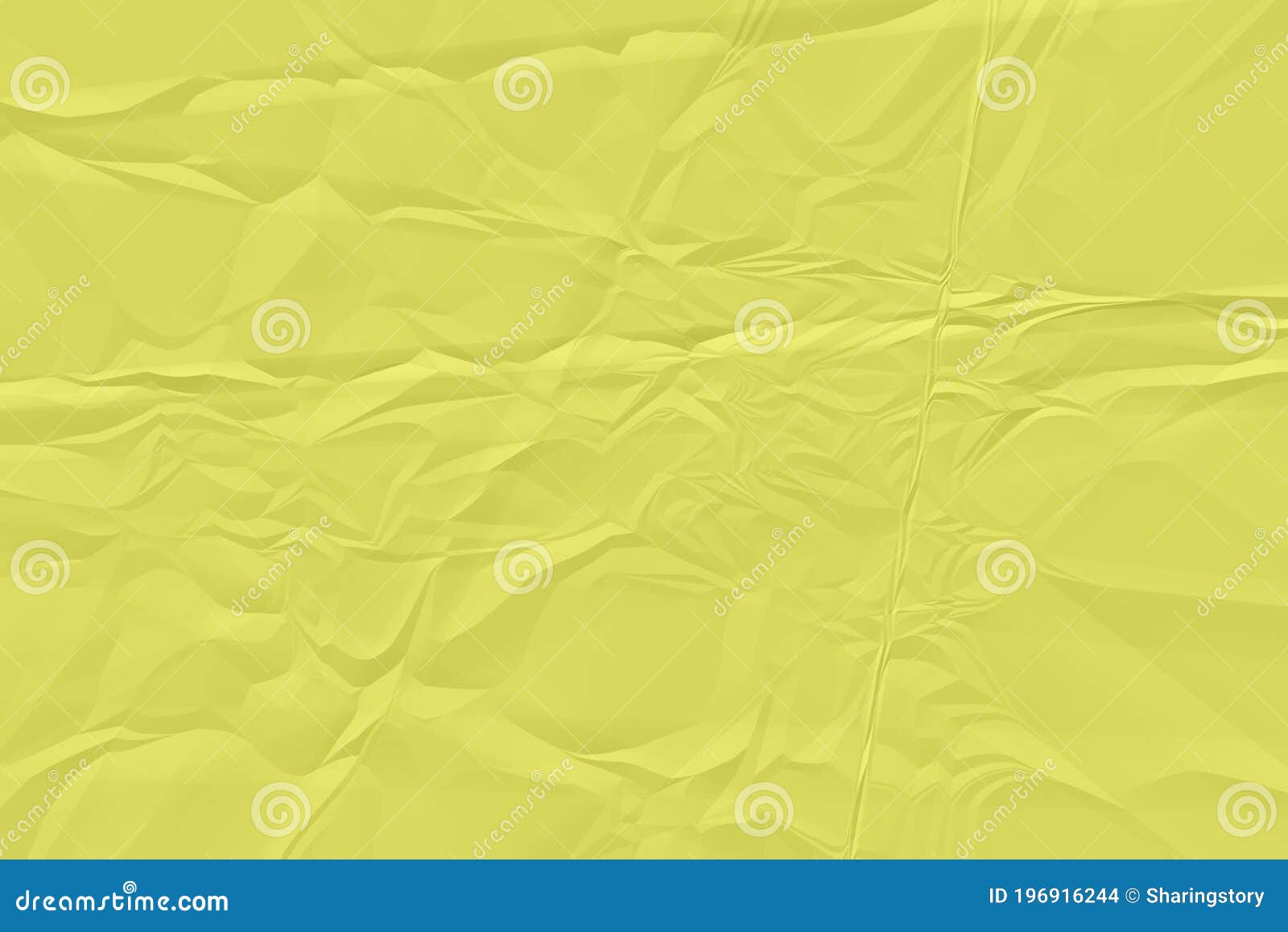 Crumpled Yellow Paper Background Stock Illustration - Illustration of ...