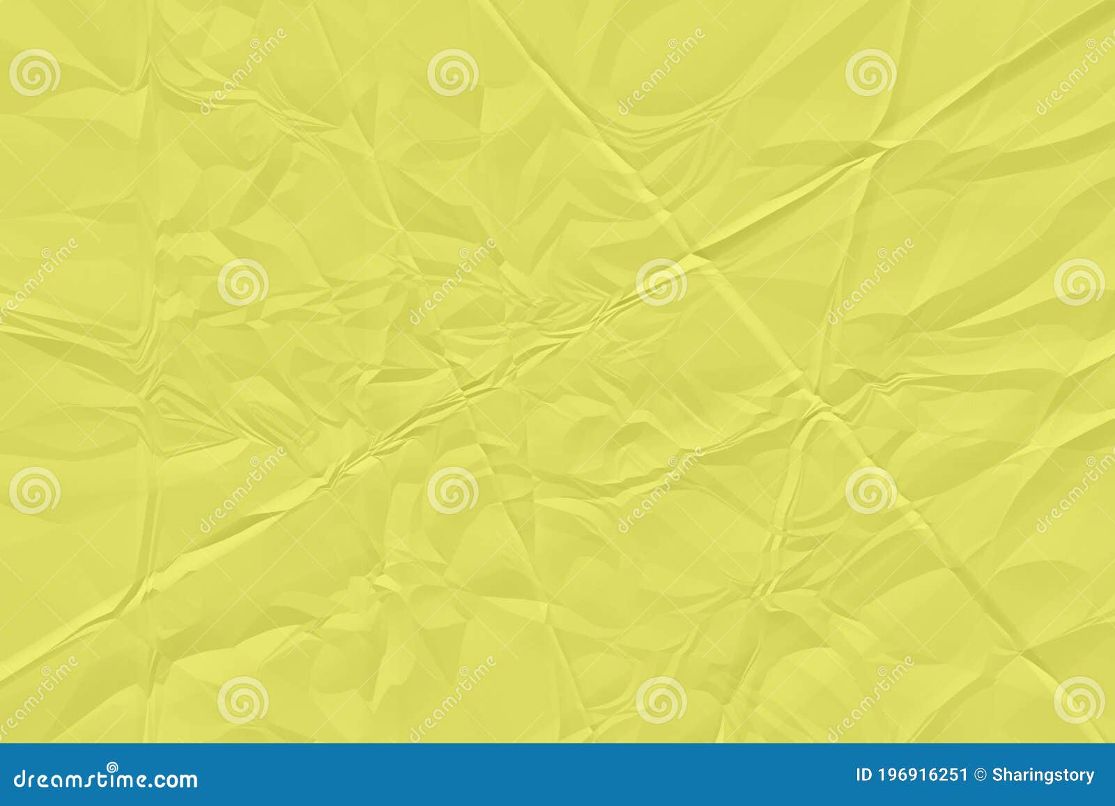 Crumpled Yellow Paper Background Stock Illustration - Illustration of ...