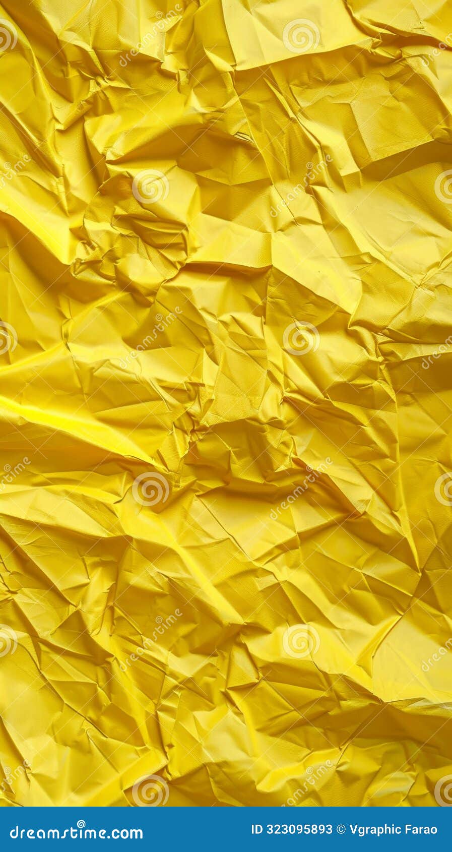 Crumpled Yellow Paper Texture, Abstract Background. Art and Design ...