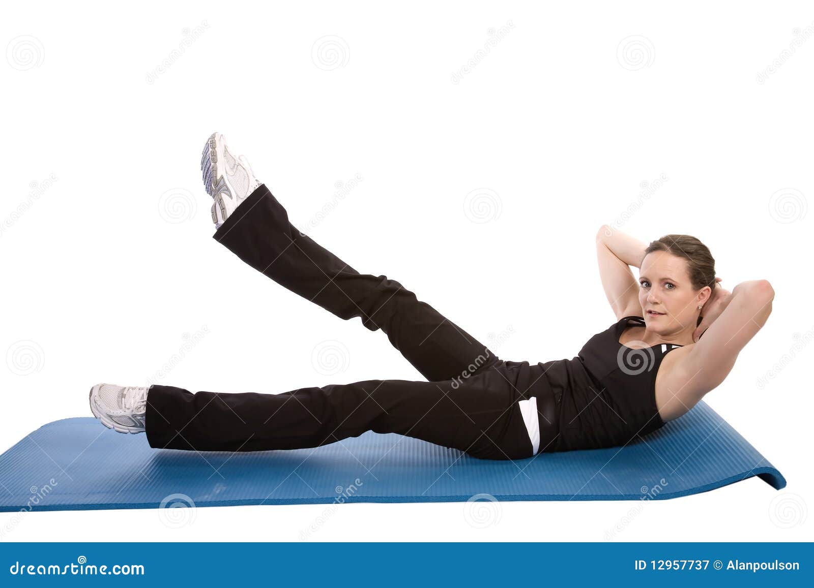 Crunch legs up stock image. Image of adult, shoulders - 12957737
