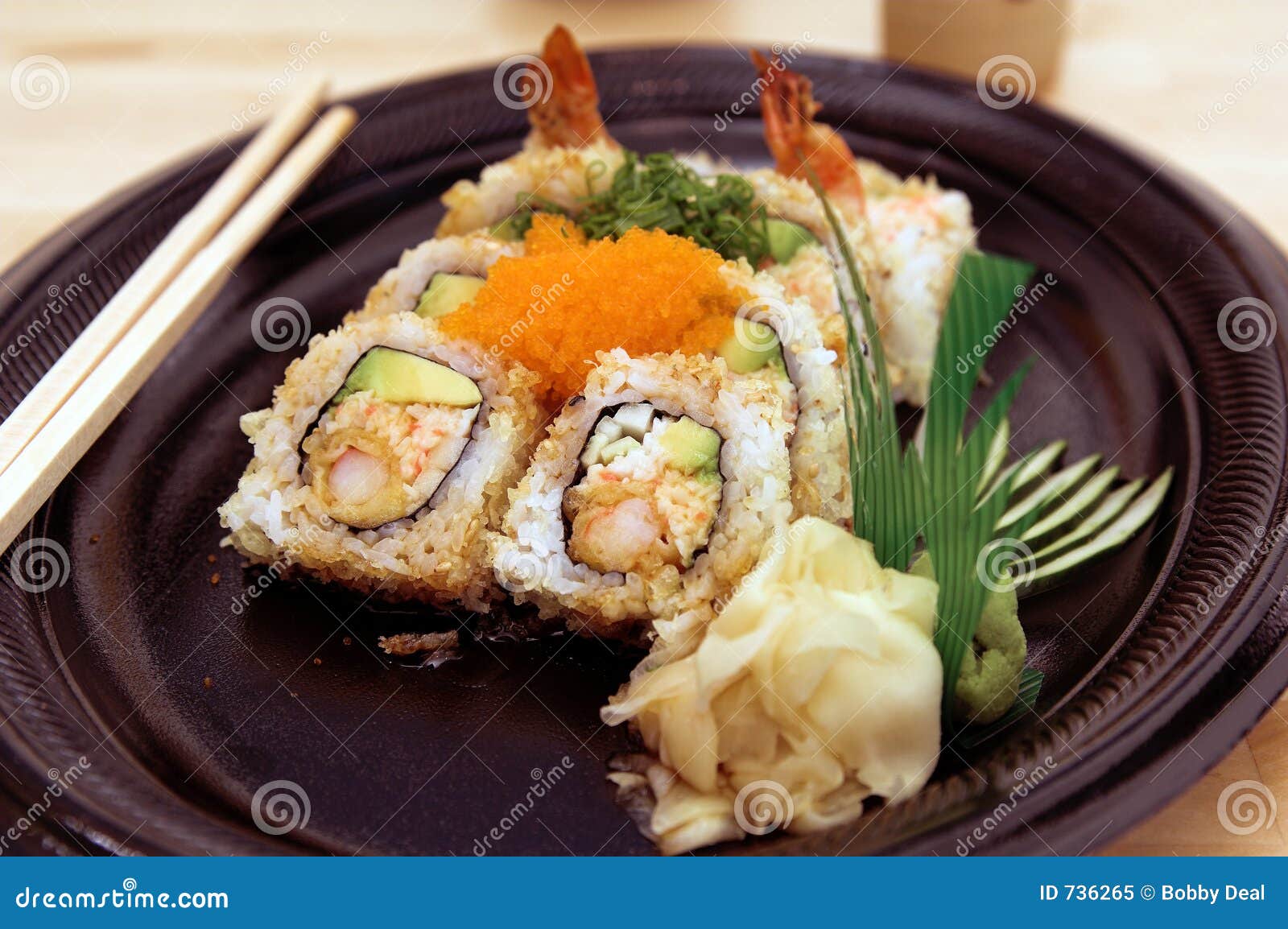 Crunch Roll stock image. Image of japan, ginger, gourmet - 736265