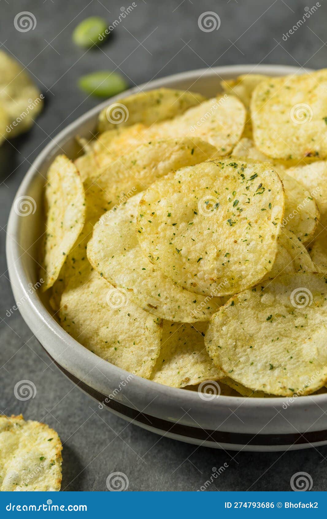Crunch Sour Cream and Onion Potato Chips Stock Photo - Image of crisp ...