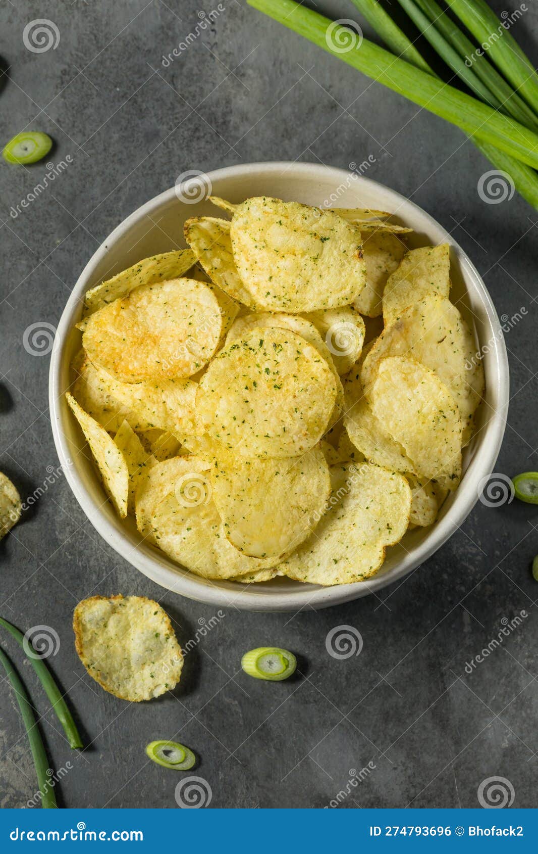 Crunch Sour Cream and Onion Potato Chips Stock Photo - Image of crunchy ...