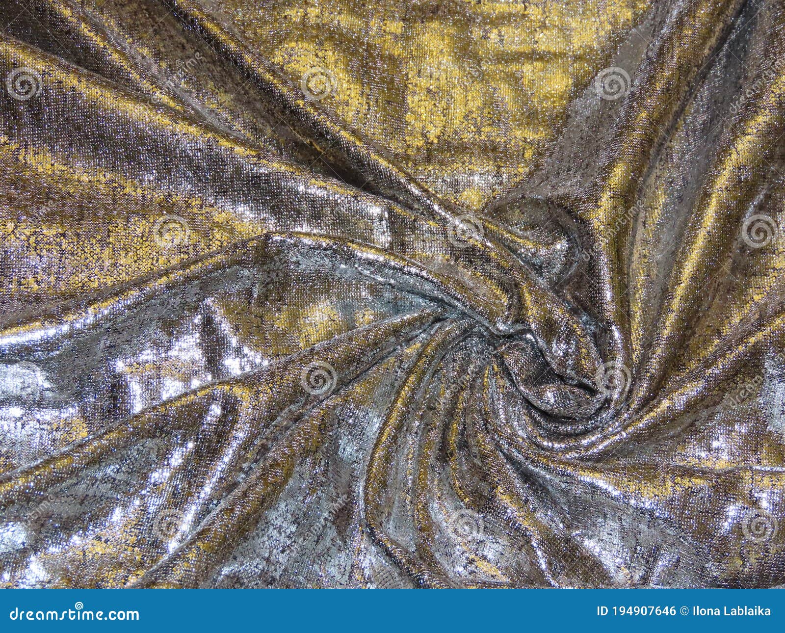 Crunched bronze textile stock photo. Image of crunched - 194907646