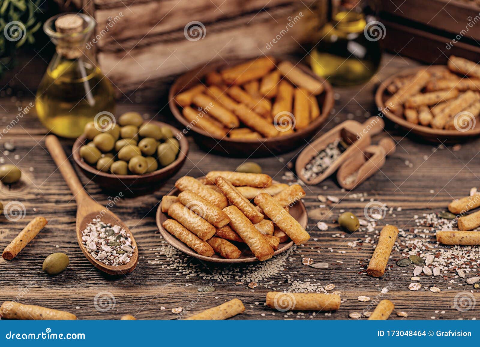 Crunchy bread sticks stock photo. Image of stick, grissini - 173048464