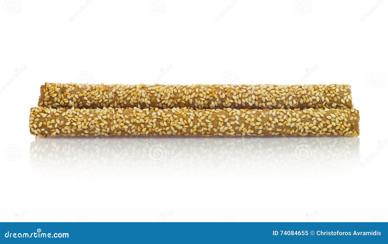 Crunchy Bread Sticks with Sesame Stock Image - Image of delicious ...