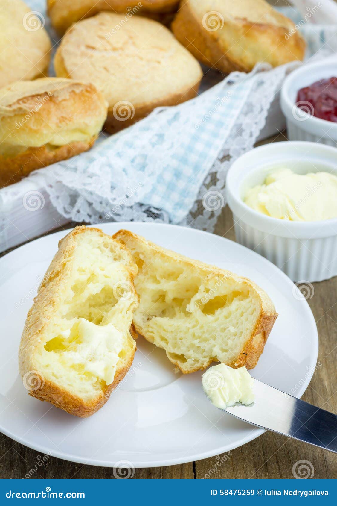Crunchy buttery popovers stock image. Image of dessert - 58475259