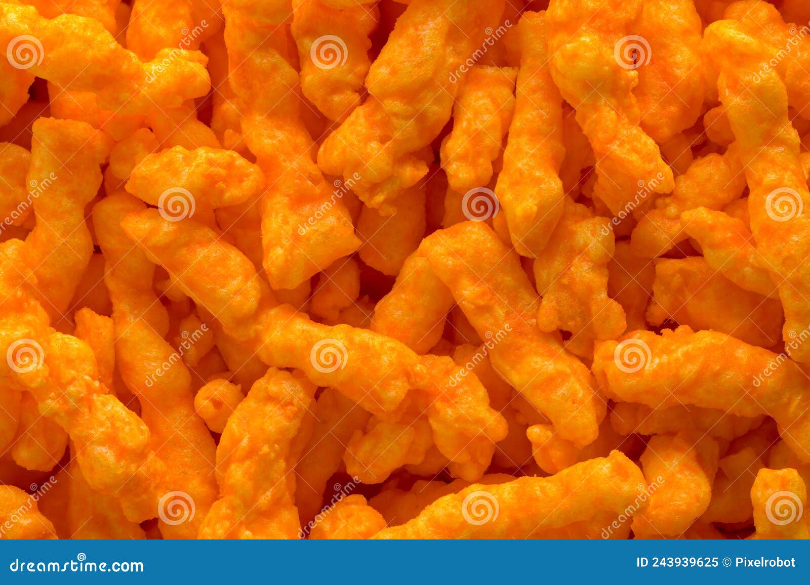 Crunchy Cheese Puff Background Stock Image - Image of ball, food: 243939625