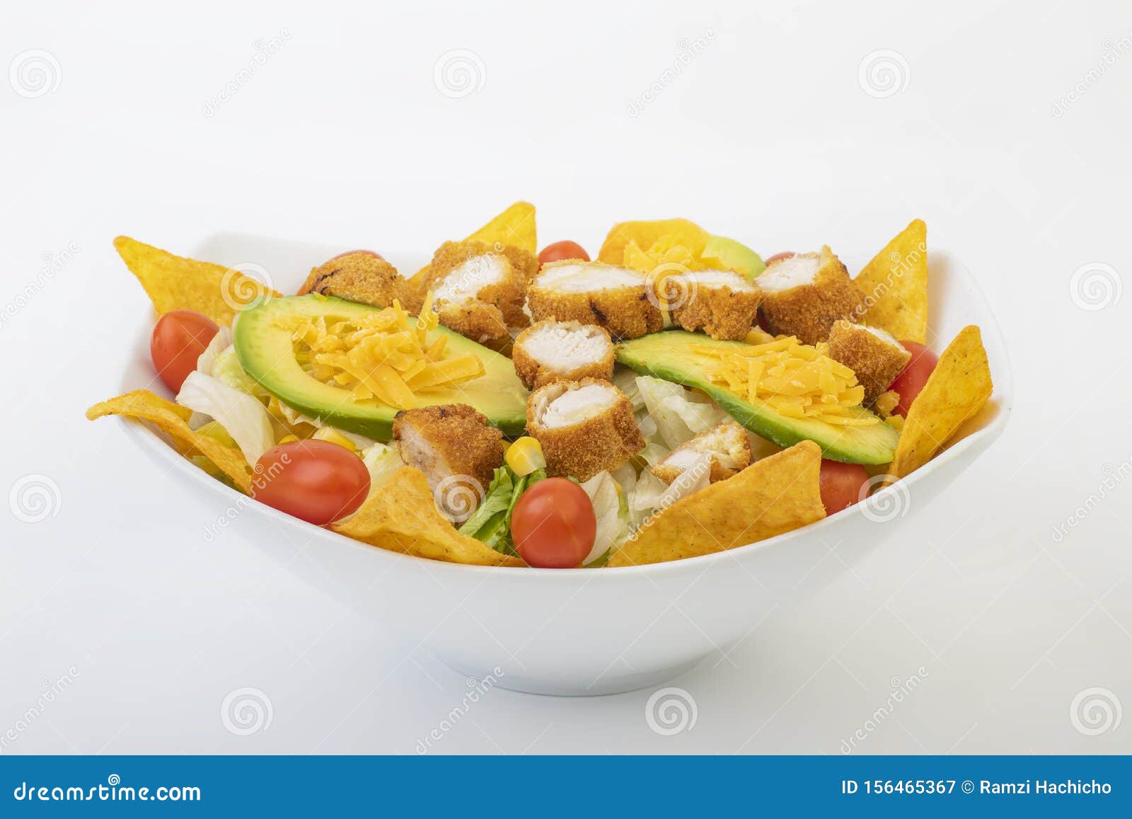 Crunchy Chicken Tostada Stack. Royalty-Free Stock Photo | CartoonDealer ...