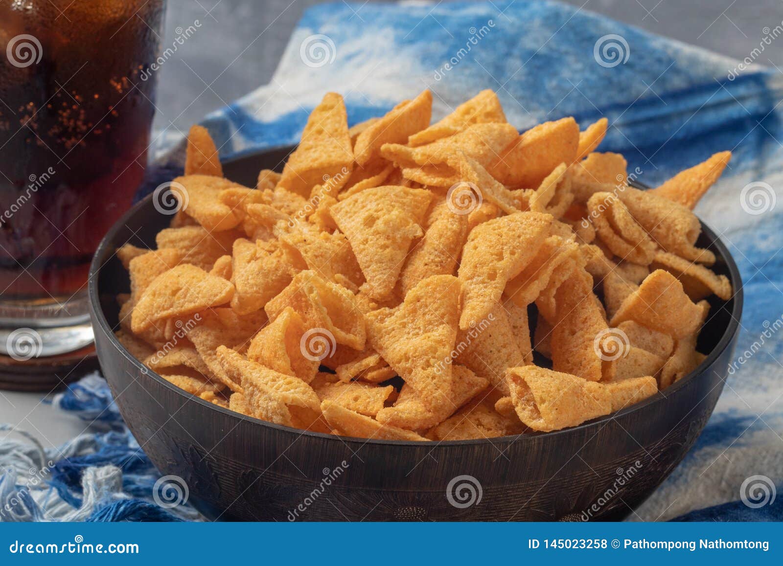 Crunchy corn cones snack stock photo. Image of golden - 145023258