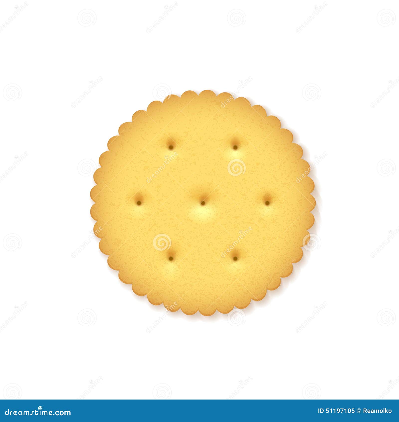 Crunchy Cracker Snack Icon Cartoon Vector | CartoonDealer.com #351749913