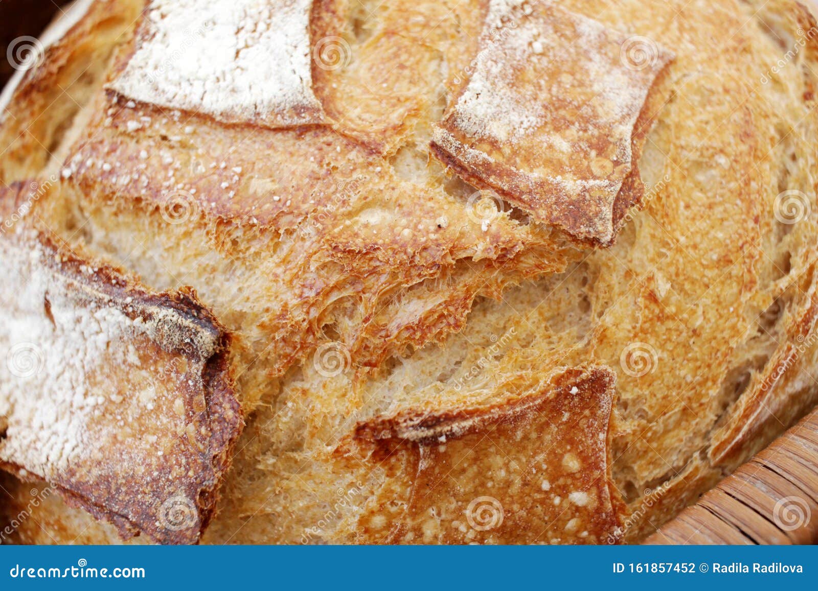 Crunchy crust bread stock photo. Image of breakfast - 161857452