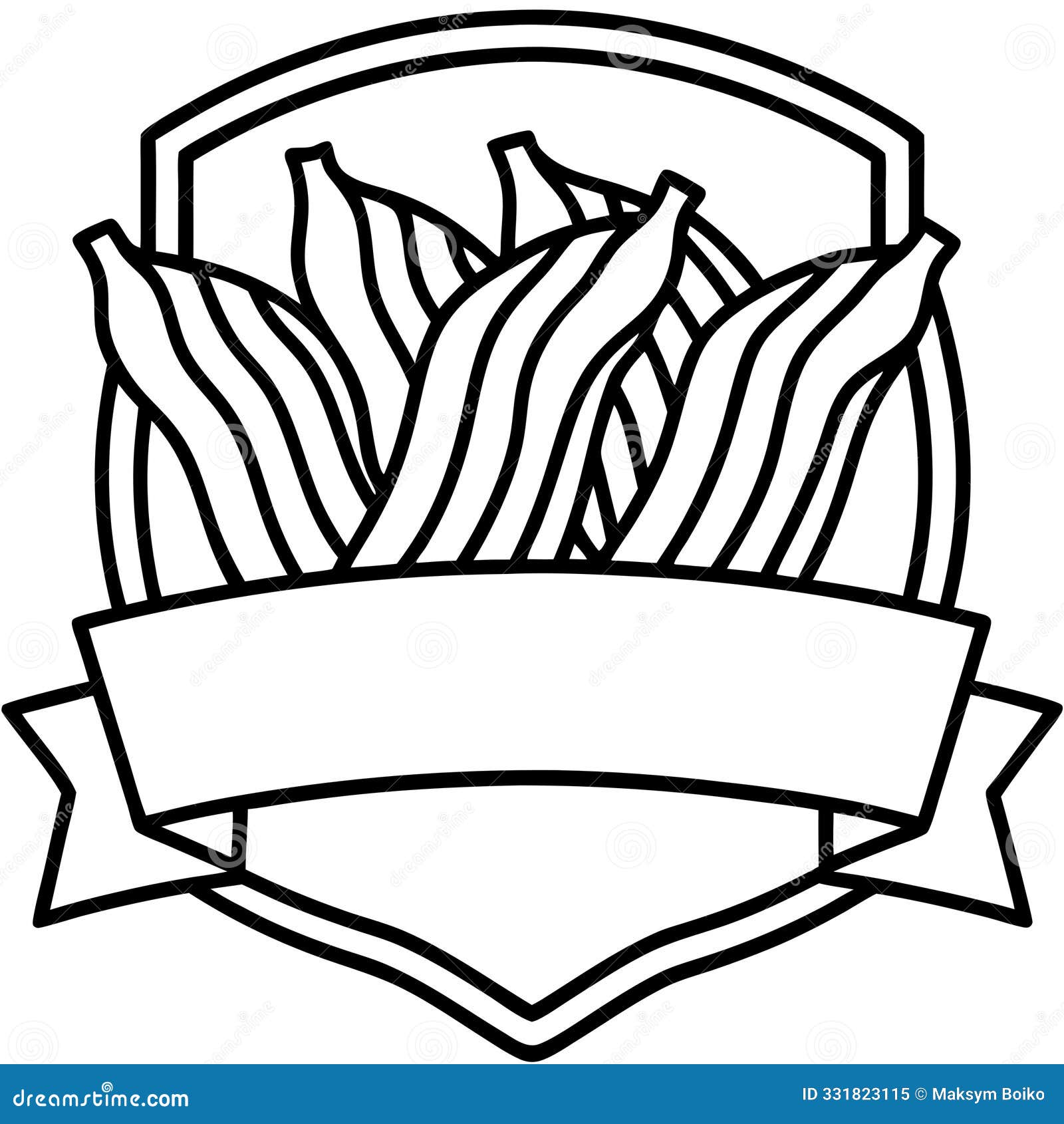 Crunchy Fried Bacon Strips Background Full Frame Banner. Stock Vector ...