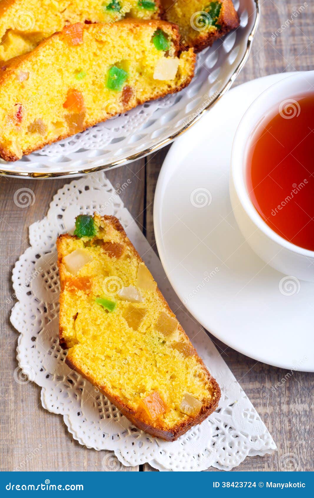 Crunchy fruit cake stock photo. Image of crunchy, treat - 38423724