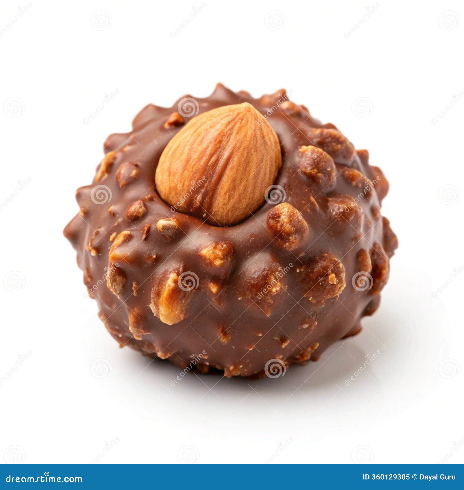 Crunchy Hazelnut Praline Isolated On Transparent Background Royalty ...
