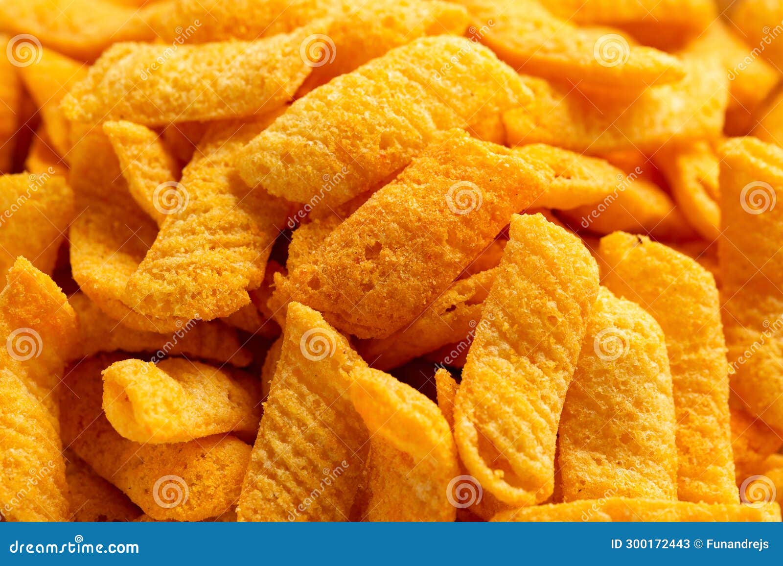 Crunchy Nacho Cheese Corn Snack in White Bowl Stock Image - Image of ...