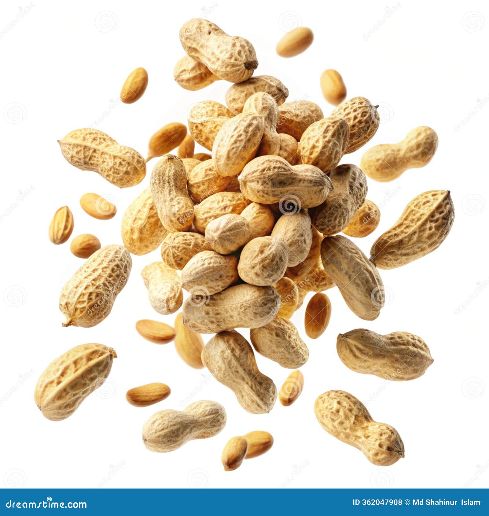 Crunchy Peanuts Falling Healthy Stock Illustration - Illustration of ...
