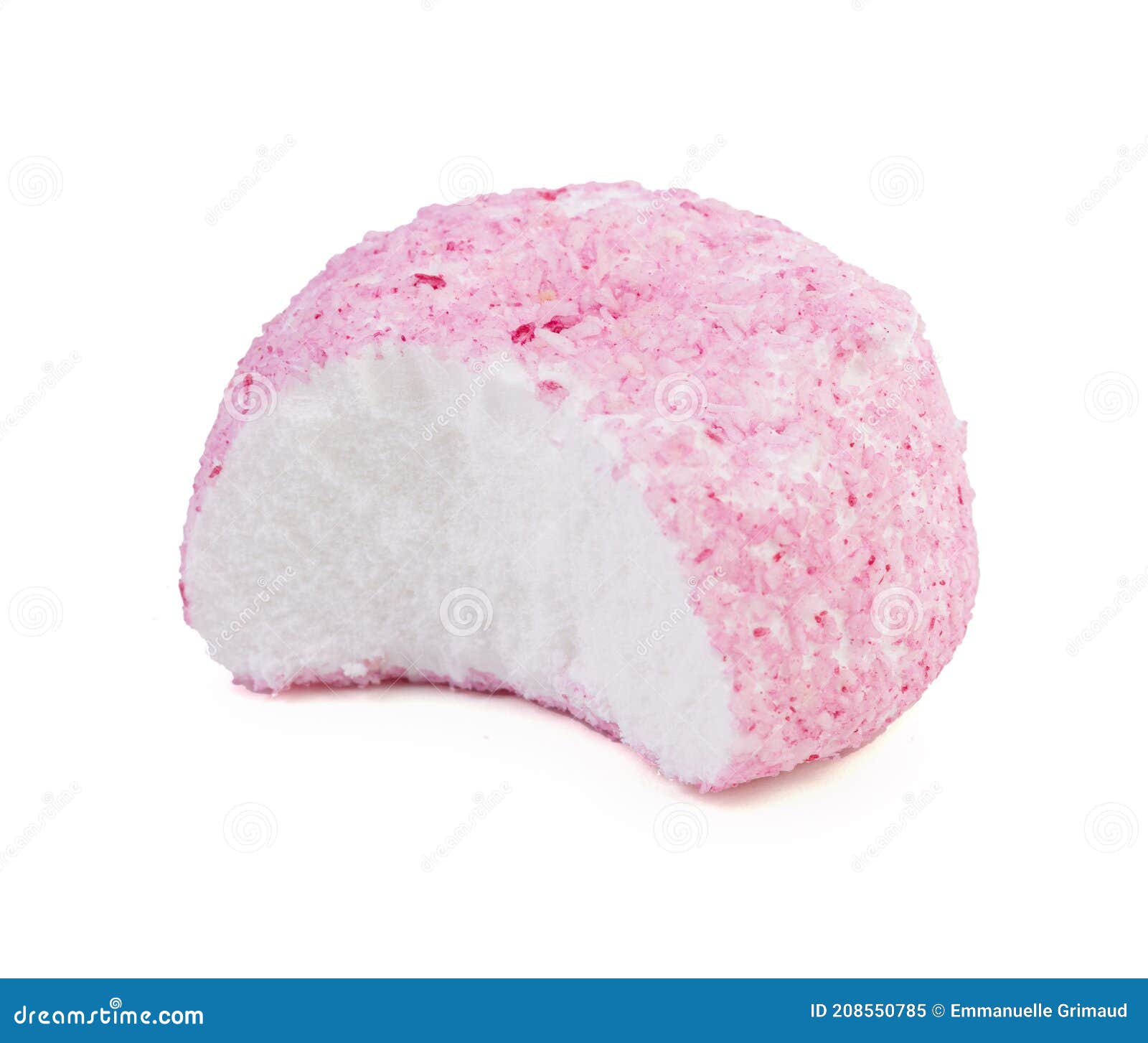 Crunchy Pink Coconut Ball Candy Stock Image - Image of delicious ...