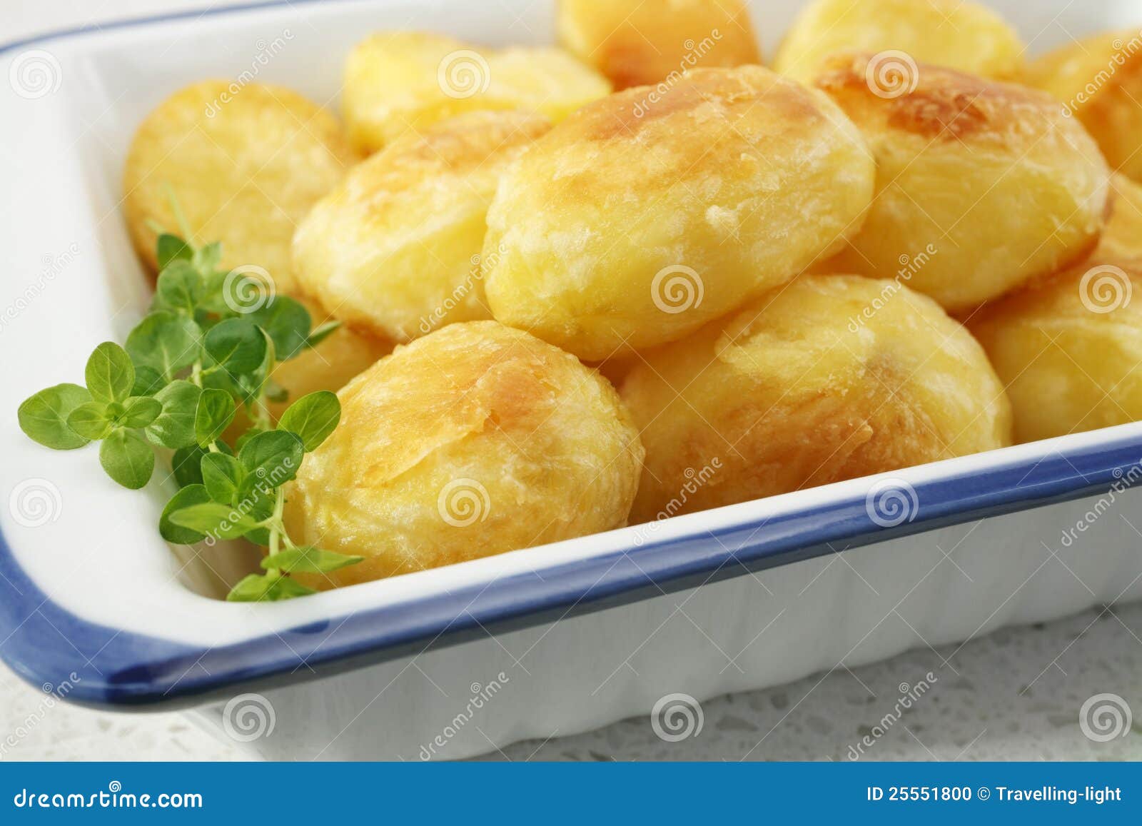 Crunchy Roast Potatoes stock photo. Image of horizontal - 25551800