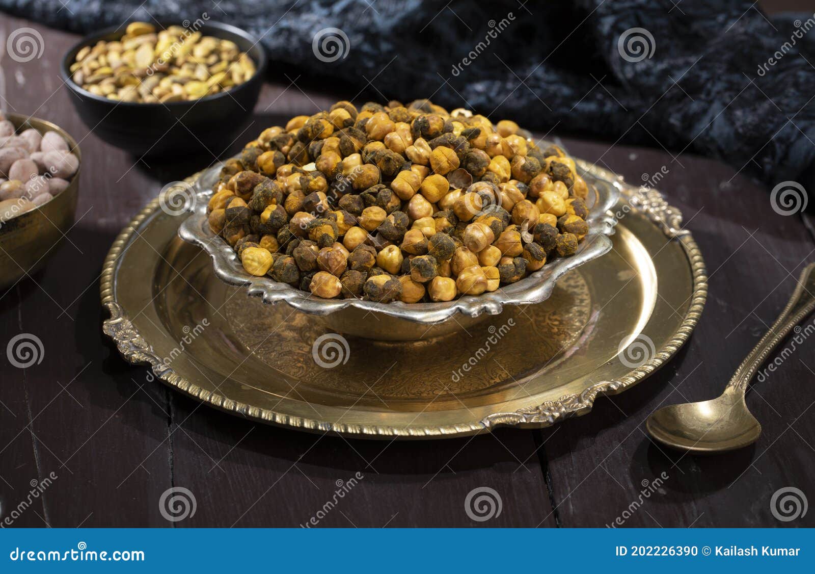 Crunchy Roasted Chana Stock Photography | CartoonDealer.com #202226390
