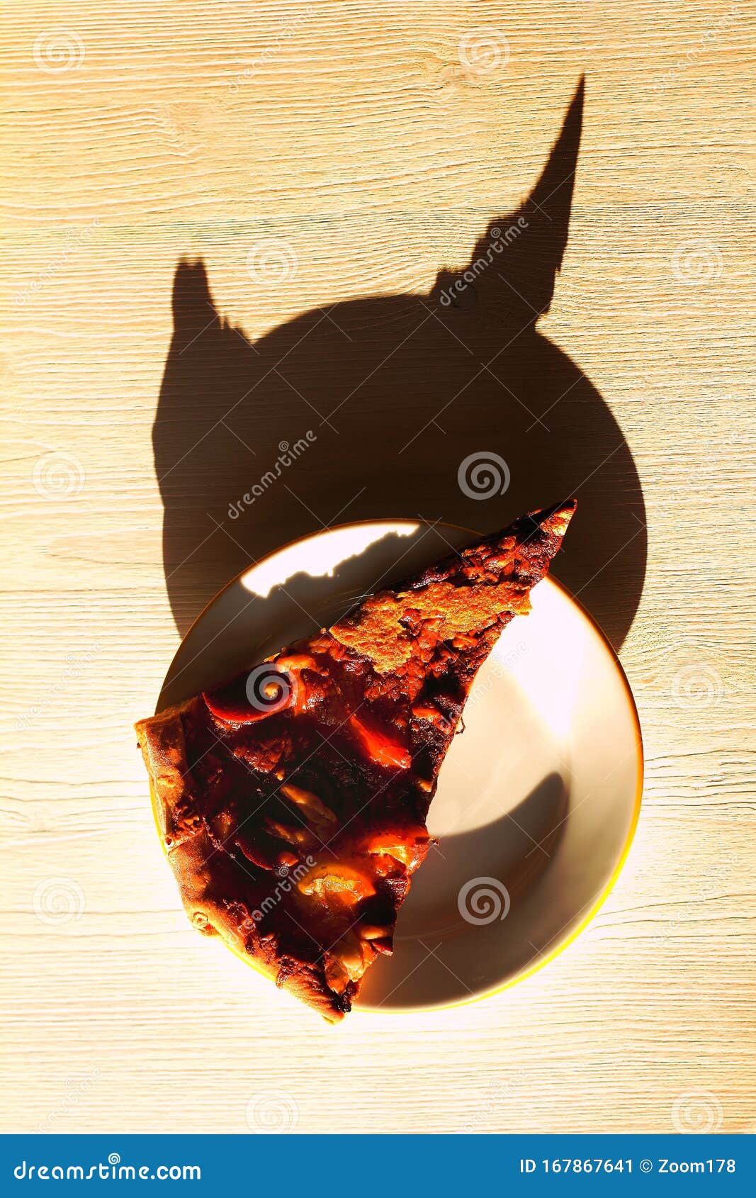 Caution Devilishly Spicy Pizza Stock Image - Image of devilishly ...