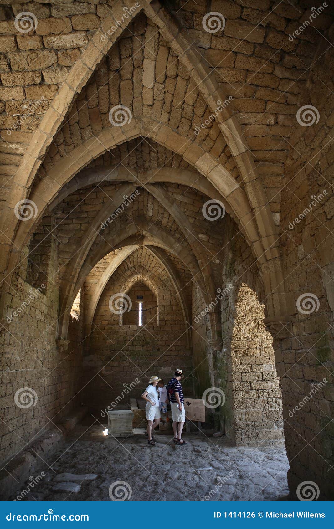 Crusader Architecture in Caesarea, Israel Stock Photo - Image of land ...