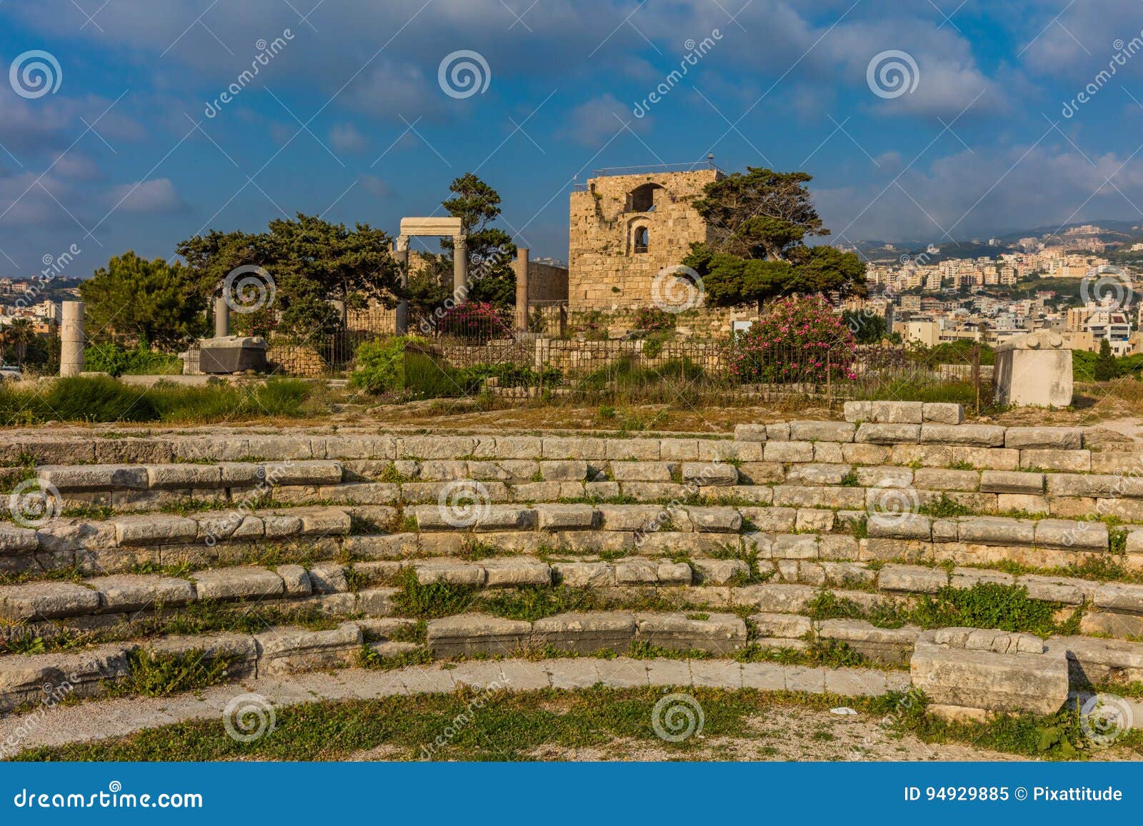 The Crusader Castle Byblos Jbeil Lebanon Stock Image - Image of asia ...