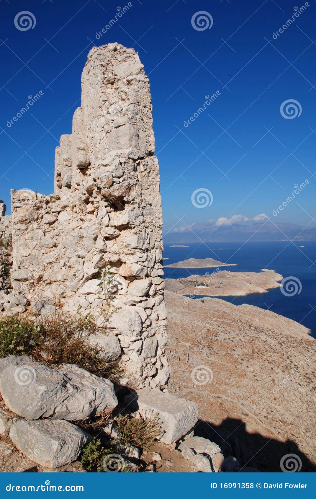 Crusader Castle, Halki Island Stock Photo - Image of dodecanese ...